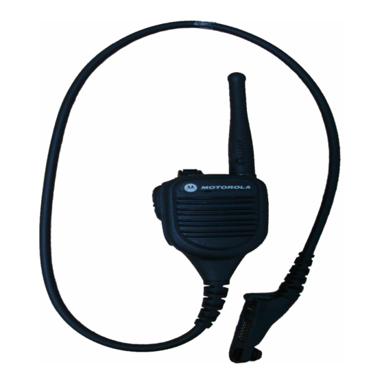 MOTOROLA PMMN4041 USER MANUAL Pdf Download | ManualsLib