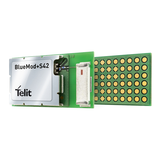 TELIT WIRELESS SOLUTIONS BLUEMOD+S42/AI HARDWARE USER'S MANUAL Pdf ...