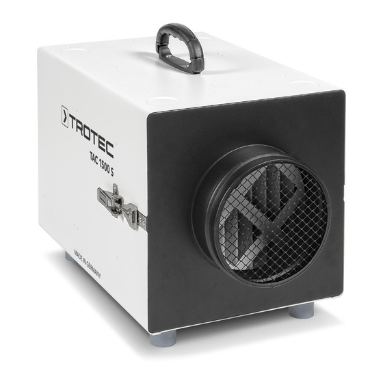 TROTEC TAC 1500 S OPERATING MANUAL Pdf Download | ManualsLib