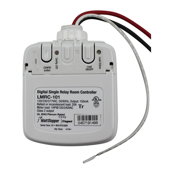 LEGRAND WATTSTOPPER LMRC-101 USER MANUAL Pdf Download | ManualsLib