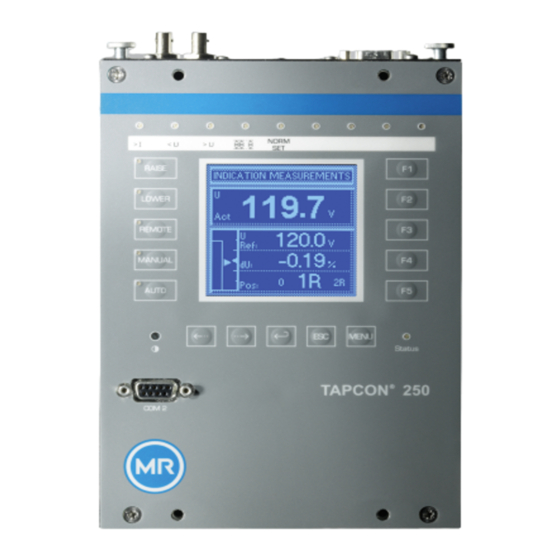 MR TAPCON 250 OPERATING INSTRUCTIONS MANUAL Pdf Download | ManualsLib