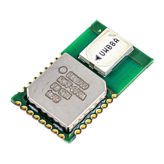 DECAWAVE DW1000 USER MANUAL Pdf Download | ManualsLib