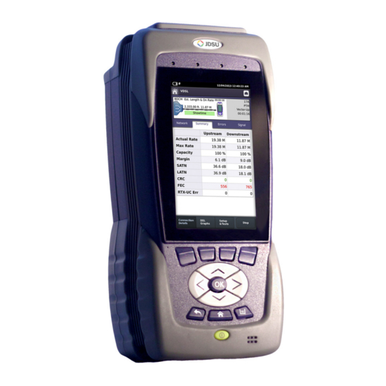 JDS UNIPHASE ONEEXPERT DSL USER MANUAL Pdf Download | ManualsLib