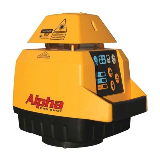 LASER REFERENCE PRO SHOT ALPHA OPERATION MANUAL Pdf Download | ManualsLib