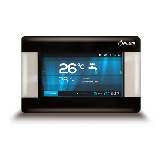 PLUM ECOSTER TOUCH OPERATION AND ASSEMBLY MANUAL Pdf Download | ManualsLib