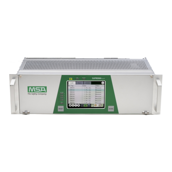 MSA SUPREMA CALIBRATION OPERATING MANUAL Pdf Download | ManualsLib