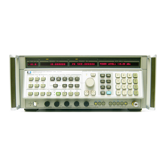 AGILENT TECHNOLOGIES 8340B MANUAL Pdf Download | ManualsLib