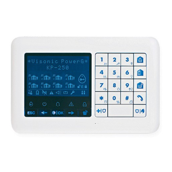 VISONIC KP-250 PG2 INSTALLER'S MANUAL Pdf Download | ManualsLib