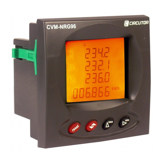CIRCUTOR CVM-NRG96 USER MANUAL Pdf Download | ManualsLib