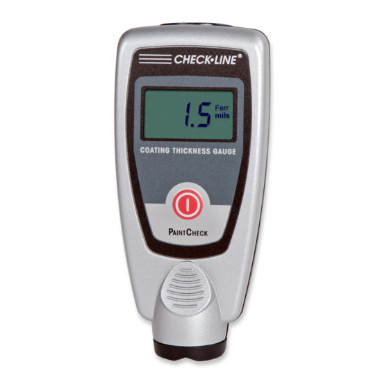 CHECK-LINE PAINTCHECK OPERATING INSTRUCTIONS Pdf Download | ManualsLib