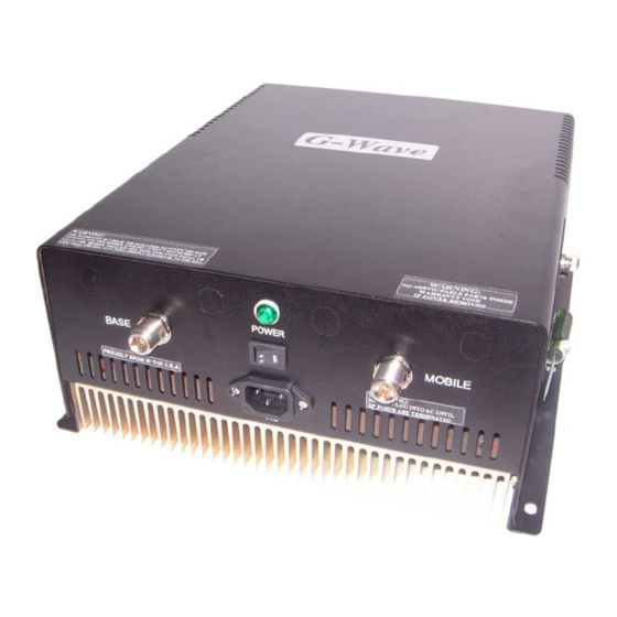 G-WAVE BDA-PS8-2 INSTALLATION AND OPERATING MANUAL Pdf Download ... G-WAVE BDA-PS8-2 INSTALLATION AND OPERATING MANUAL Pdf Download ...