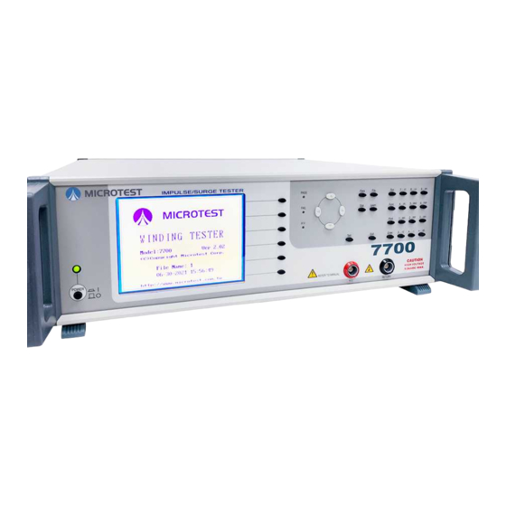 MICROTEST 7700 USER MANUAL Pdf Download | ManualsLib