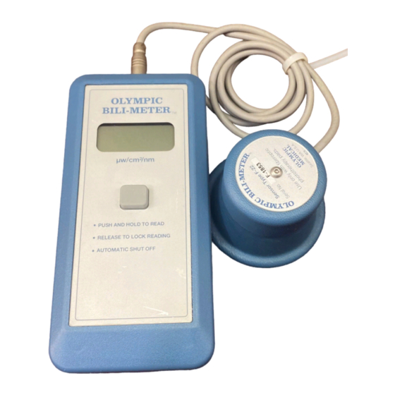 OLYMPIC MEDICAL BILI-METER 22 INSTRUCTIONS MANUAL Pdf Download | ManualsLib
