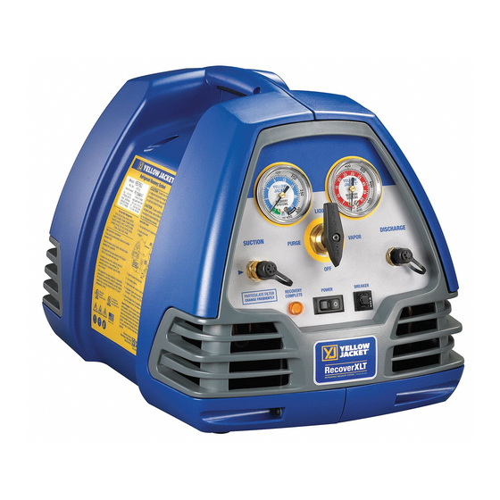 YELLOW JACKET RECOVERX-CAR OPERATION AND MAINTENANCE MANUAL Pdf ...