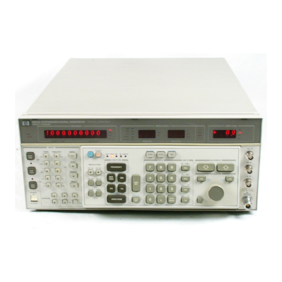 HP 8663A OPERATION AND CALIBRATION MANUAL Pdf Download | ManualsLib