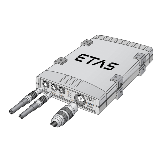 ETAS ES590 USER MANUAL Pdf Download | ManualsLib