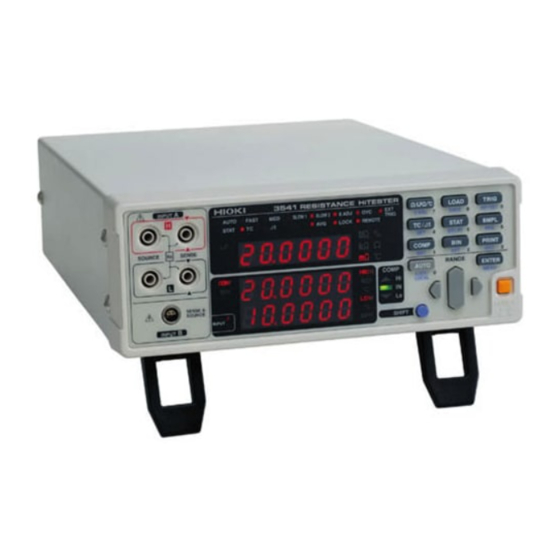 HIOKI 3541 INSTRUCTION MANUAL Pdf Download | ManualsLib