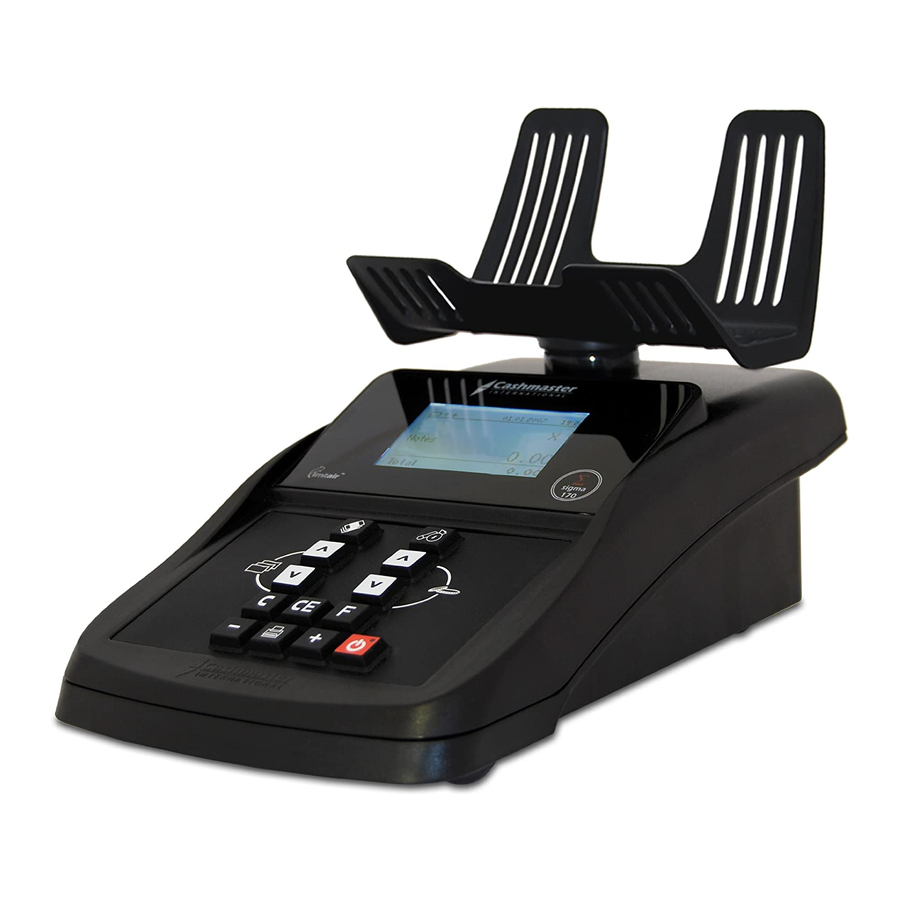 CASHMASTER SIGMA 170 USER MANUAL Pdf Download | ManualsLib