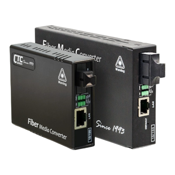 CTC UNION FMC-10/100I SERIES INSTALLATION INSTRUCTIONS Pdf Download ... CTC UNION FMC-10/100I SERIES INSTALLATION INSTRUCTIONS Pdf Download ...