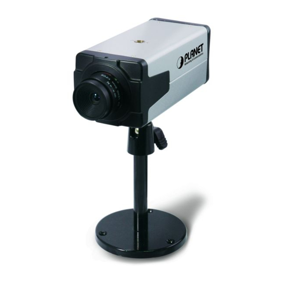 PLANET CCD BOX POE INTERNET CAMERA ICA-700 QUICK INSTALLATION MANUAL ...
