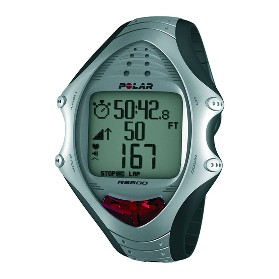 POLAR ELECTRO RS 800 SD BROCHURE & SPECS Pdf Download | ManualsLib