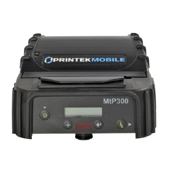 PRINTEK MOBILE THERMAL PRINTER MTP300 SERIES OPERATOR'S MANUAL Pdf ...