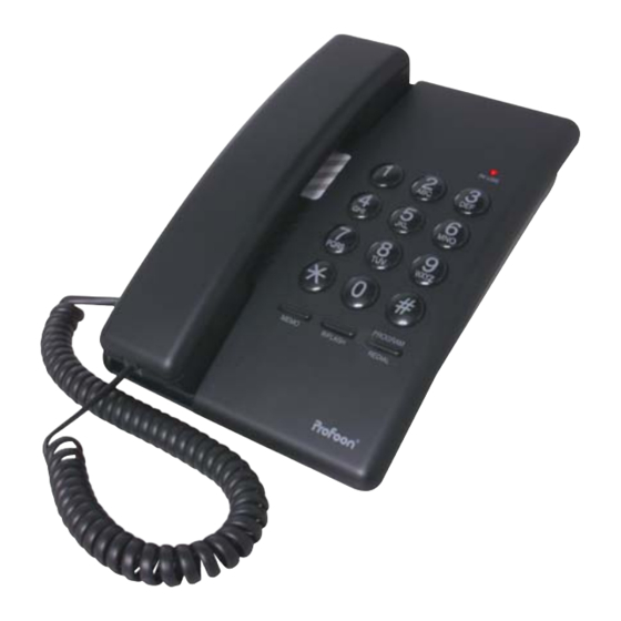 PROFOON TX-117 USER MANUAL Pdf Download | ManualsLib