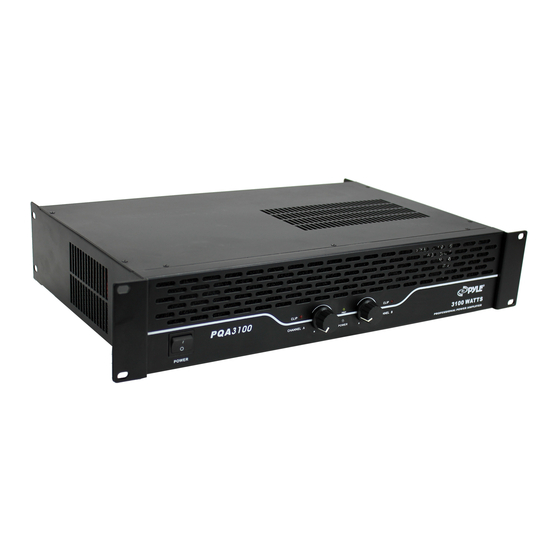 PYLE PRO PQA3100 USER MANUAL Pdf Download | ManualsLib