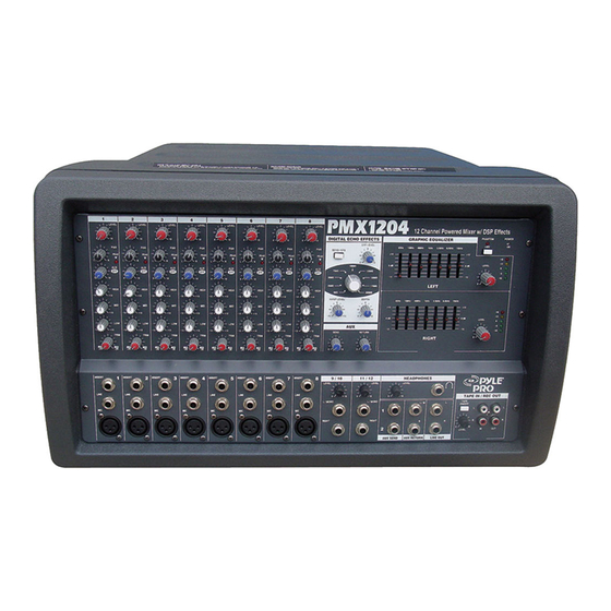 PYLE PRO PMX1204 OWNER'S MANUAL Pdf Download | ManualsLib