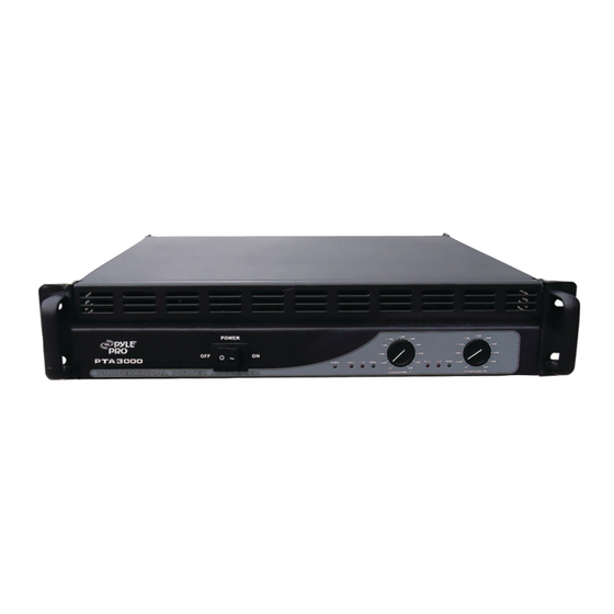 PYLE PRO PTA3000 OPERATING MANUAL Pdf Download | ManualsLib