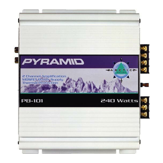 PYRAMID PB-101 OWNER'S MANUAL Pdf Download | ManualsLib