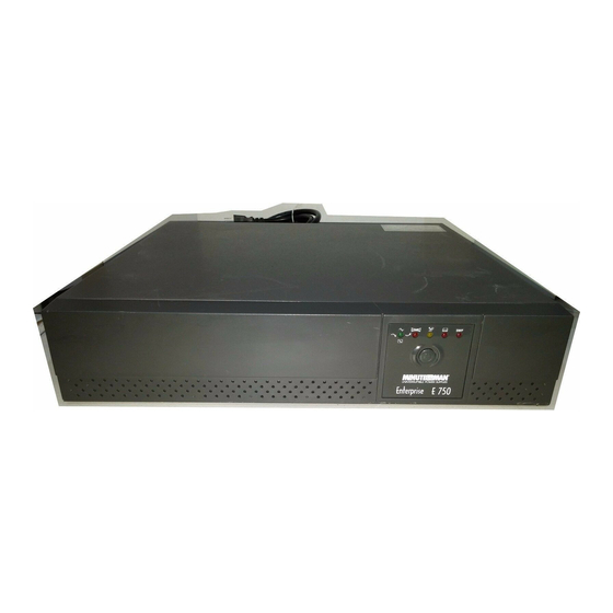 MINUTEMAN ENTERPRISE SERIES OWNER'S MANUAL Pdf Download | ManualsLib