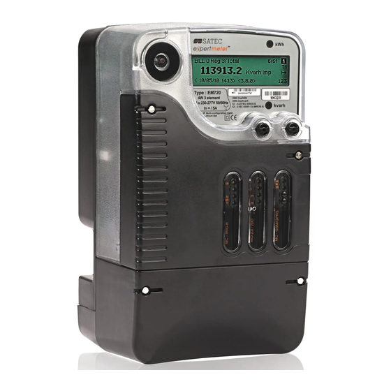 SATEC EXPERTMETER EM720 OPERATION MANUAL Pdf Download | ManualsLib