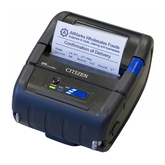 CITIZEN CMP-30 SETUP MANUAL Pdf Download | ManualsLib