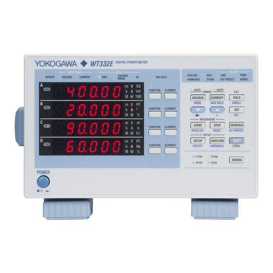 YOKOGAWA WT310E USER MANUAL Pdf Download | ManualsLib