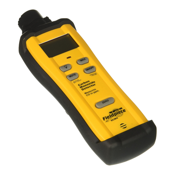 FIELDPIECE SCM4 OPERATOR'S MANUAL Pdf Download | ManualsLib