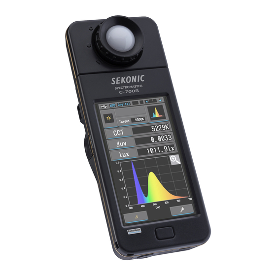 SEKONIC C-700 QUICK MANUAL Pdf Download | ManualsLib