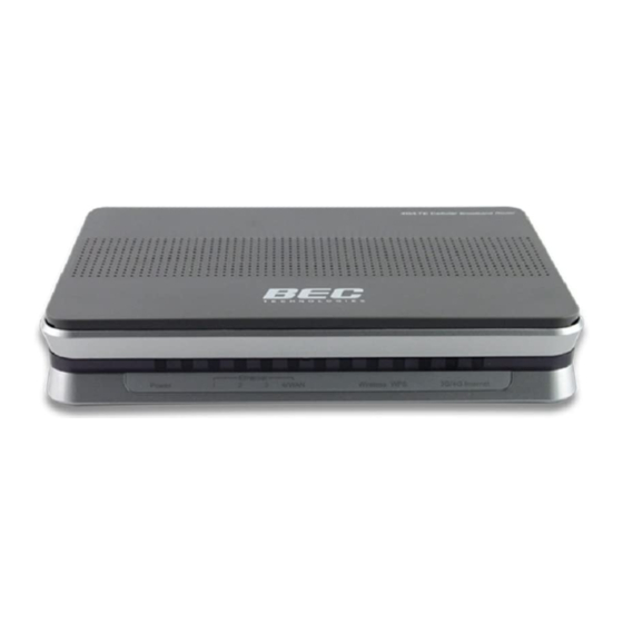 BEC 6200WZL QUICK INSTALLATION MANUAL Pdf Download | ManualsLib