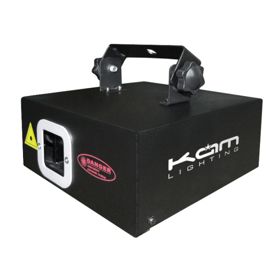KAM DMX LASER 40 INSTRUCTION MANUAL Pdf Download | ManualsLib