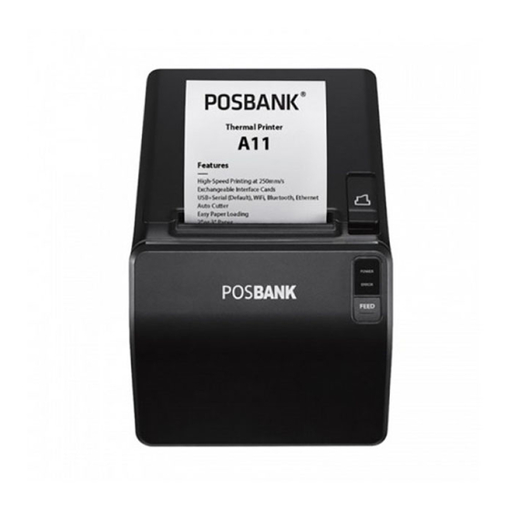 POSBANK A11 STANDARD COMMAND MANUAL Pdf Download | ManualsLib