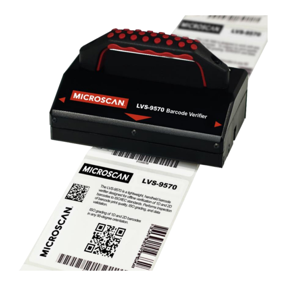 MICROSCAN LVS 9570 OPERATING INSTRUCTIONS MANUAL Pdf Download | ManualsLib