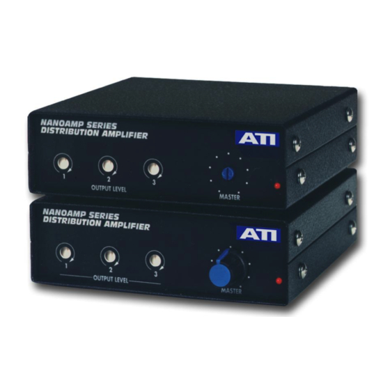 ATI AUDIO DA103 OPERATING AND MAINTENANCE MANUAL Pdf Download | ManualsLib