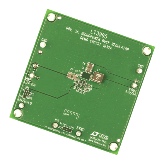 LINEAR LT3995 DEMO MANUAL Pdf Download | ManualsLib