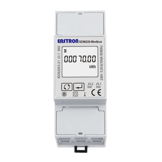 EASTRON SDM220-MODBUS USER MANUAL Pdf Download | ManualsLib