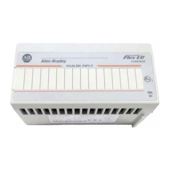 ALLEN-BRADLEY 1794-IE12 INSTALLATION INSTRUCTIONS AND OPERATORS MANUAL Pdf Download | ManualsLib