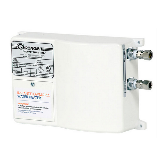 CHRONOMITE INSTANT-FLOW SR-15L/120 MANUAL Pdf Download | ManualsLib