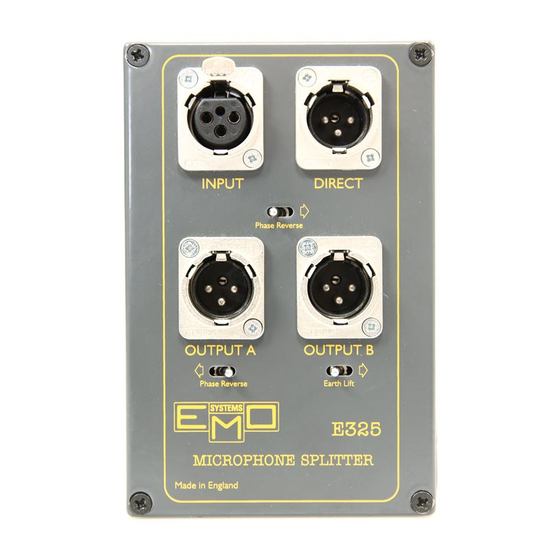 EMO SYSTEMS E335 INSTRUCTIONS FOR USE Pdf Download | ManualsLib