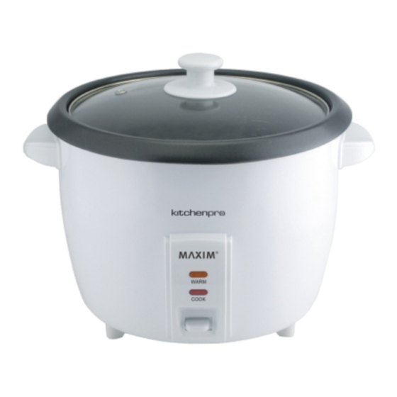 MAXIM KITCHENPRO RC10 USER MANUAL Pdf Download | ManualsLib