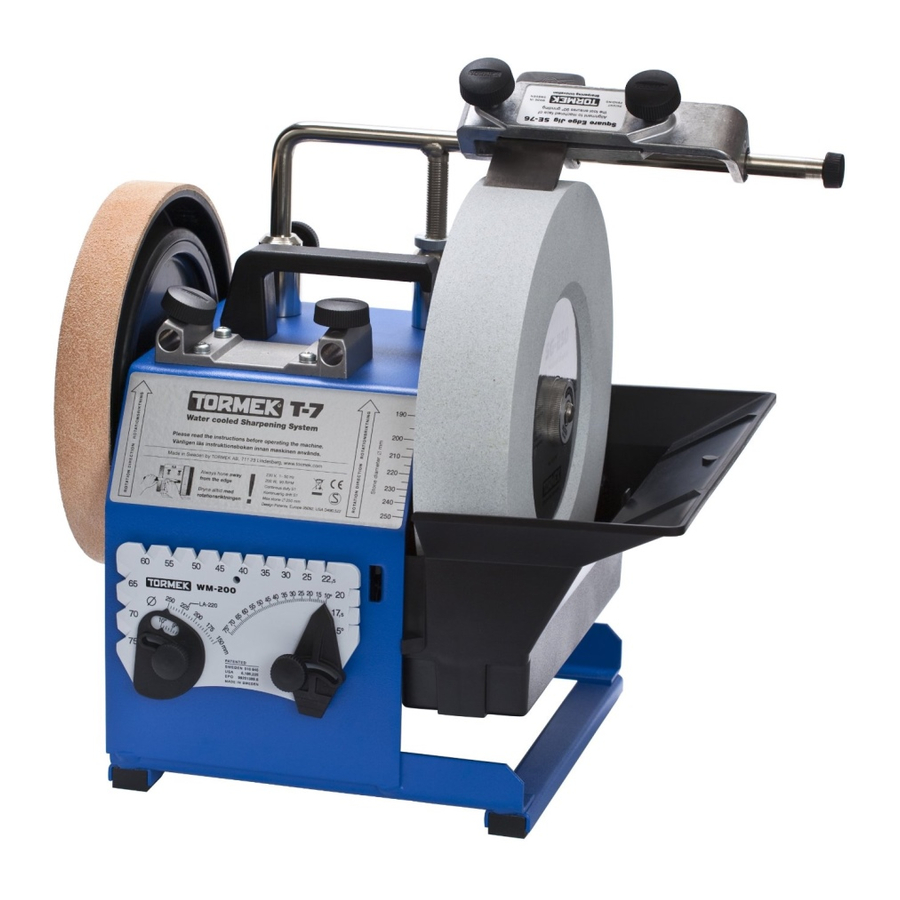 TORMEK T7 MANUAL Pdf Download | ManualsLib