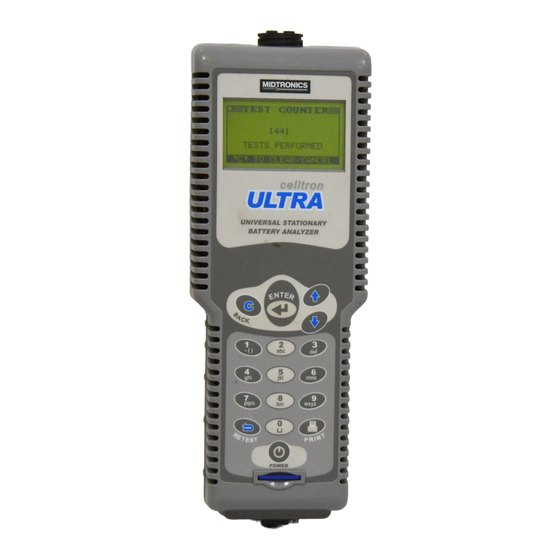 MIDTRONICS CELLTRON ULTRA INSTRUCTION MANUAL Pdf Download | ManualsLib